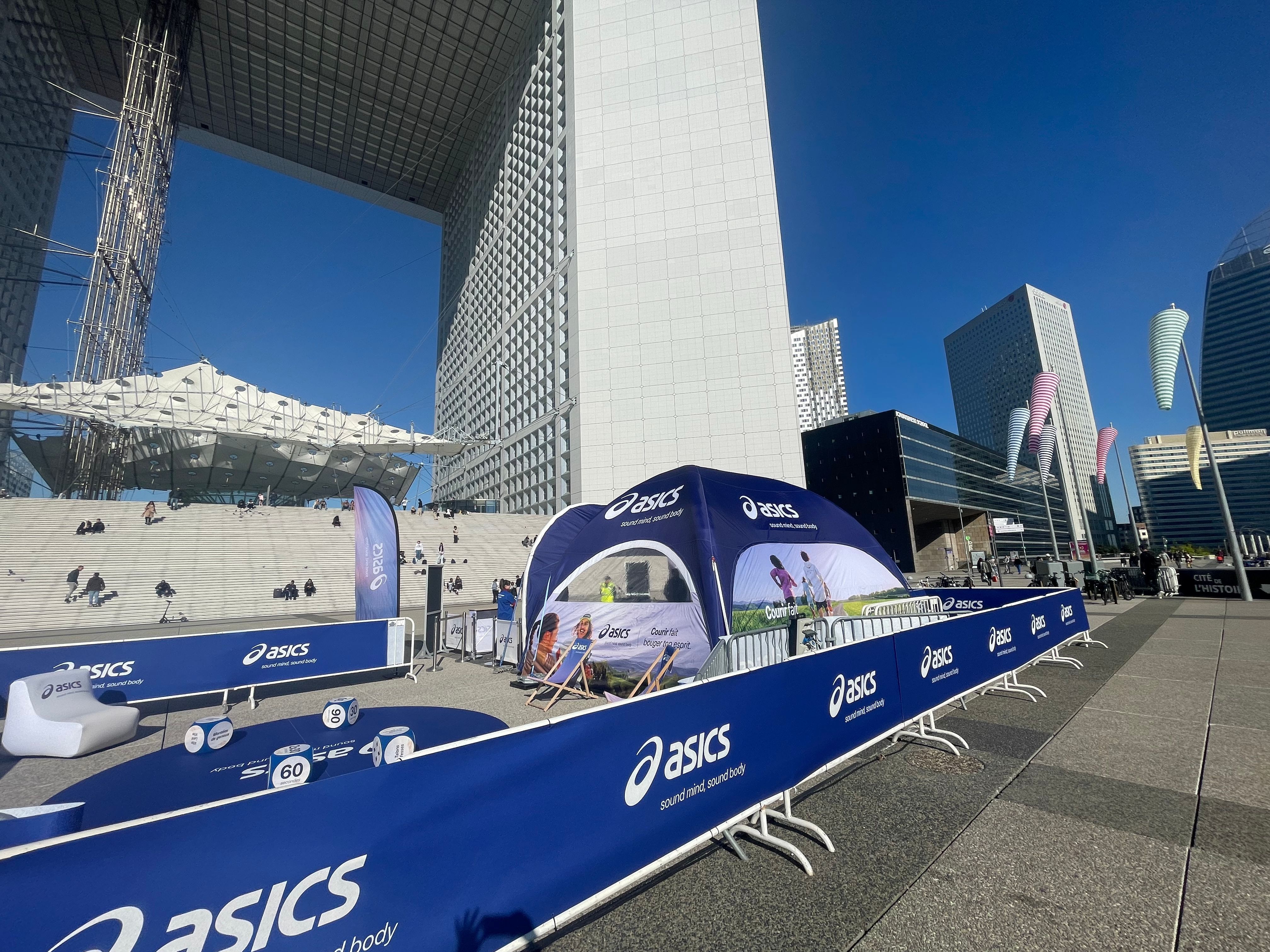 Roadshow testing produits pour ASICS en France par l'Agence IS